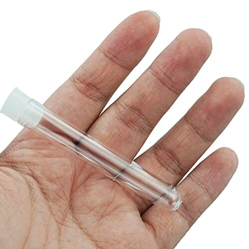 Plastic Test Tubes,Pack of 60 Plastic Sample Test Tubes Gift Tubes with ...