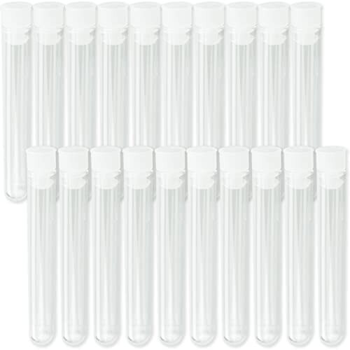 Plastic Test Tubes,Pack of 60 Plastic Sample Test Tubes Gift Tubes with ...