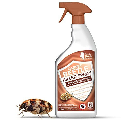 Carpet Beetle Killer Spray | 1 Litre | Complete Infestation Treatment ...