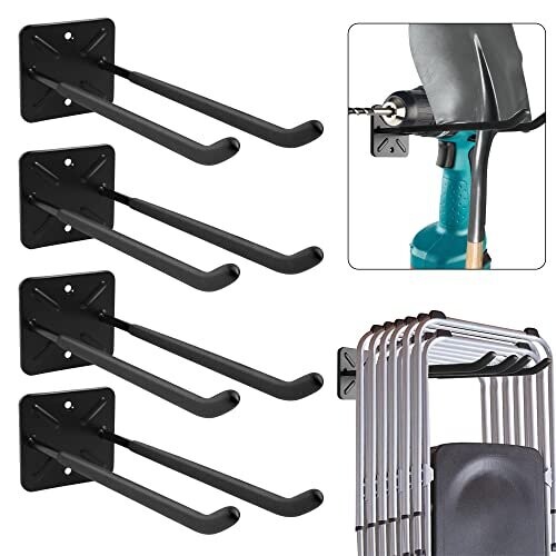 Sioner Tool Storage Rack,Wall Mount Rack,Shed Organizer,Heavy Duty ...
