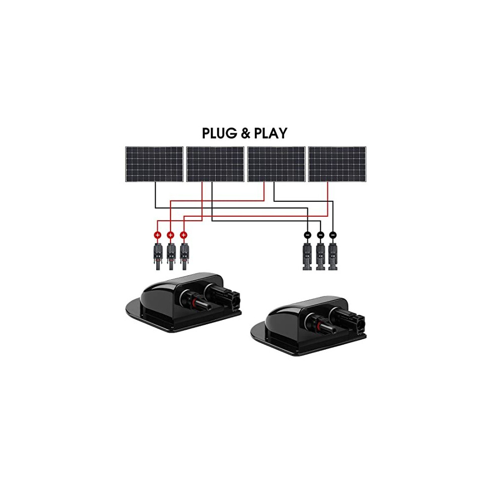 Solar Cable Entry Gland Waterproof ABS Double Cable Gland Box Roof ...