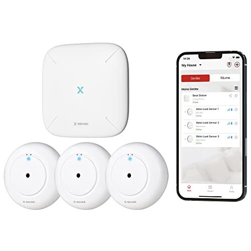 Wi-Fi Water Leak Detector, Smart Water Sensor Alarm, Water Detector ...