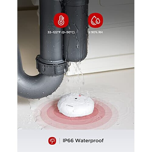 Wi-Fi Water Leak Detector, Smart Water Sensor Alarm, Water Detector ...