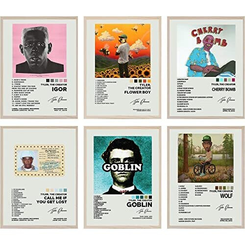 Tyler The Creator Album Cover Signed Limited Posters Print Rapper Music ...
