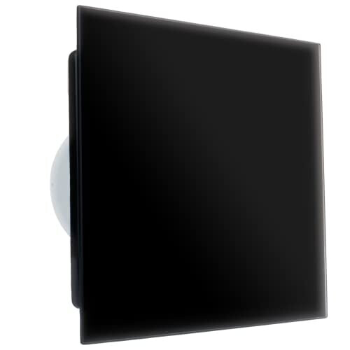 CRYSTALIS 100 mm 4 inch Silent Black Bathroom Extractor Fan with ...