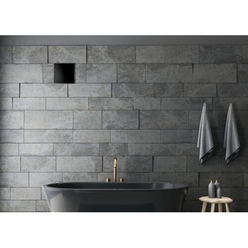 CRYSTALIS 100 mm 4 inch Silent Black Bathroom Extractor Fan with ...