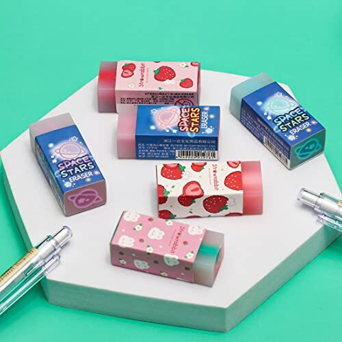 Eraser Pencil Erasers Plastic Rubber Erasers Cute Fruit Eraser for ...