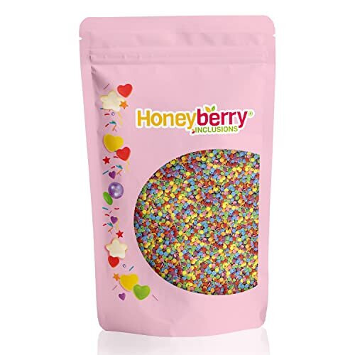 INCLUSIONS Rainbow Multicoloured Confetti Circles 200g - Premium Edible ...