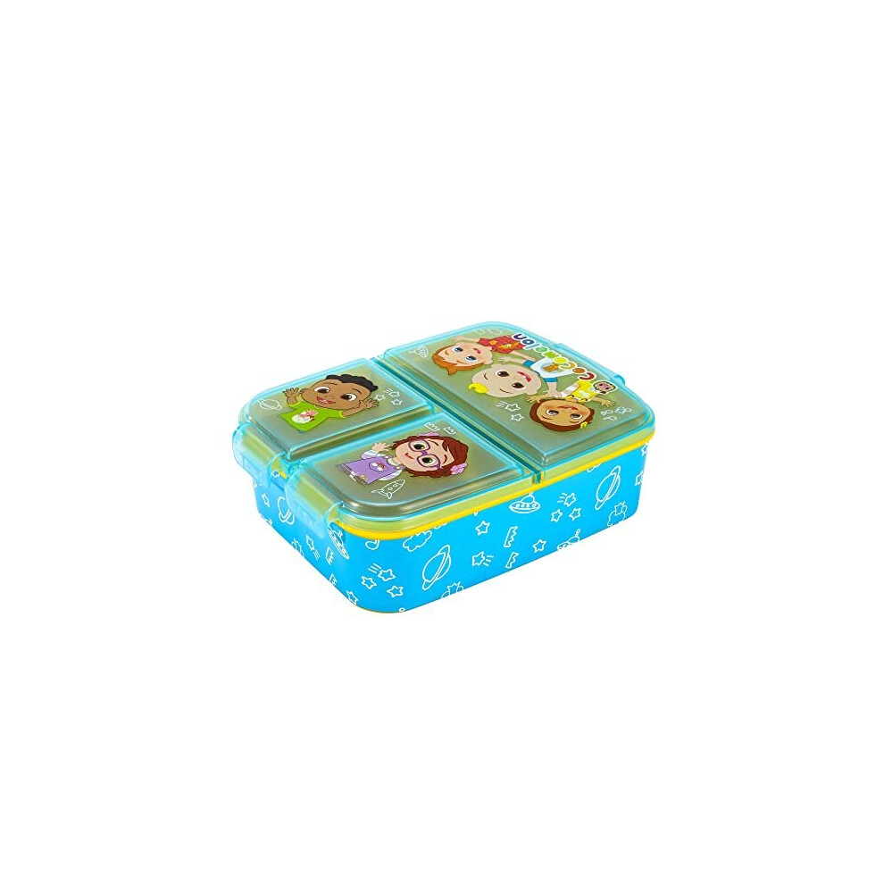 Cocomelon Kids Childrens Multi Compartment Rectangular School Travel ...