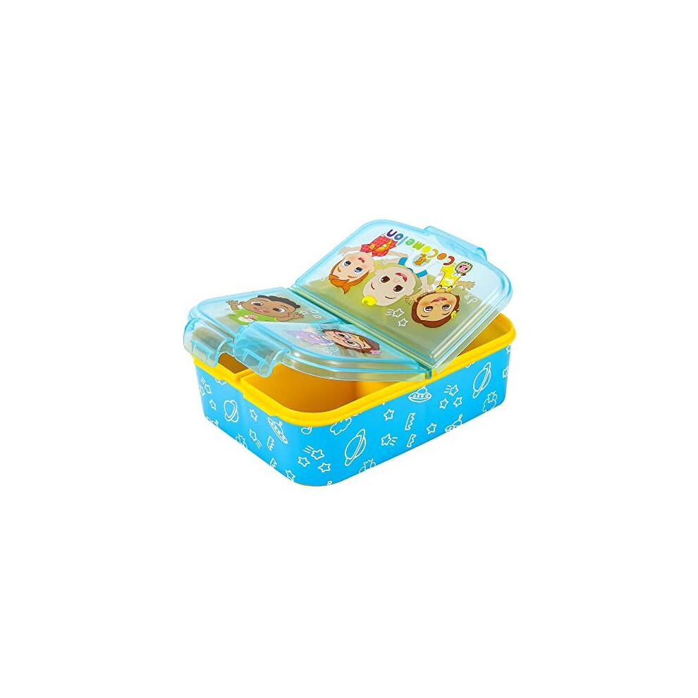 Cocomelon Kids Childrens Multi Compartment Rectangular School Travel ...