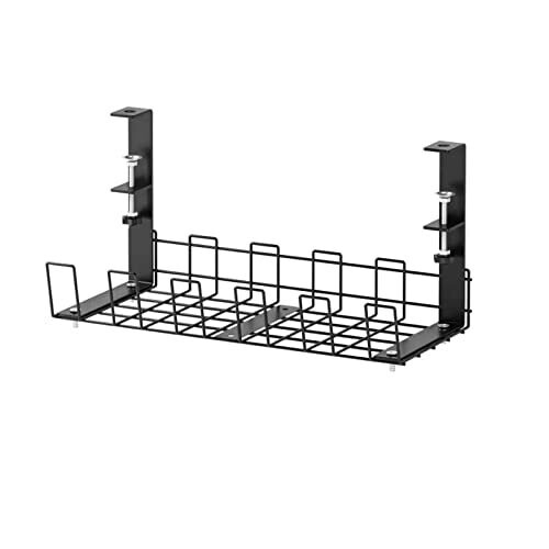 No Drill Under Desk Cable Management Tray,Desk Wire Management ...