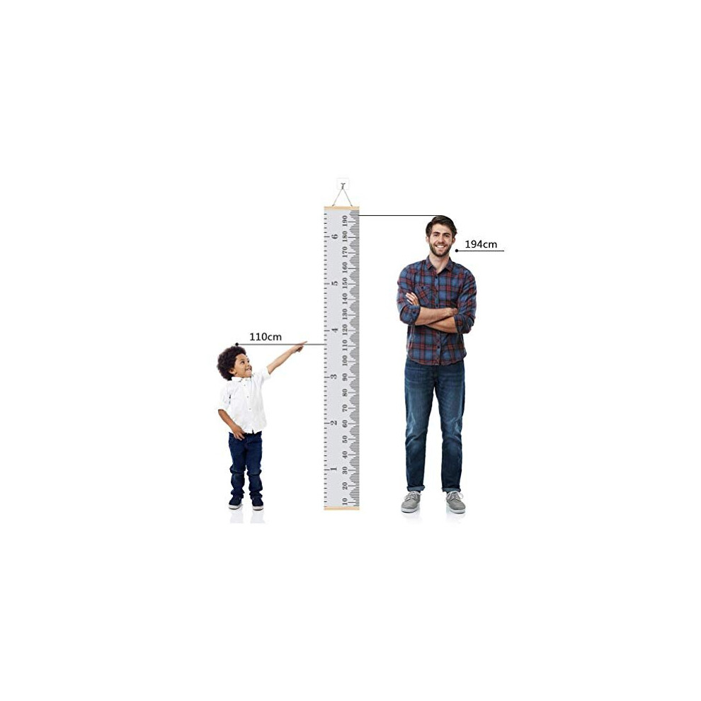 Baby Growth Chart, Nursery Height Charts for Kids, Canvas Wall Hanging ...