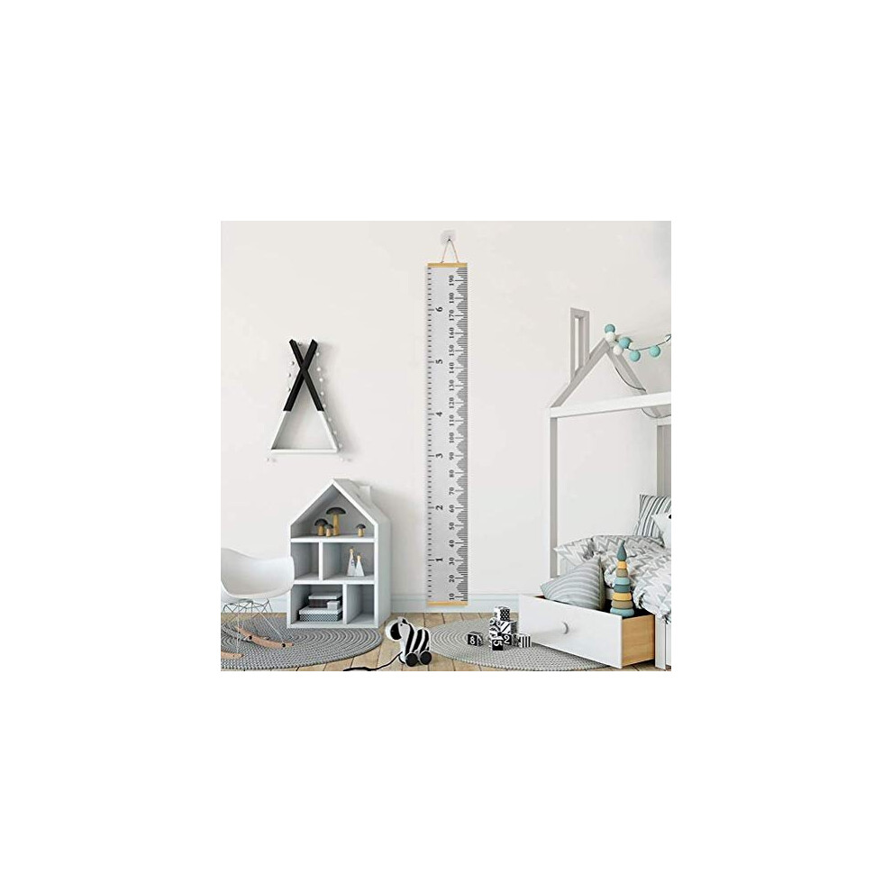 Baby Growth Chart, Nursery Height Charts for Kids, Canvas Wall Hanging ...