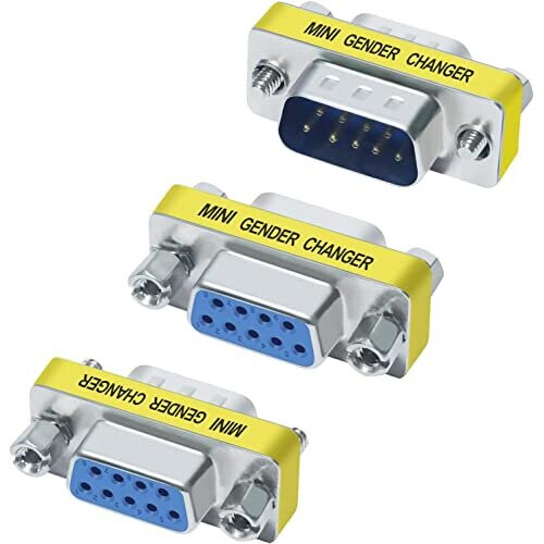 DB9 Connector Male to Female Gender Changer Serial Adapter FeMale to ...