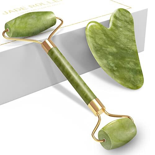 Gua Sha and Jade Roller Set, Gua Sha Stone, Jade Gua Sha Set, Gua Sha ...