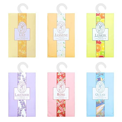 6 Sachets With Hanging Sachets Aromatherapy Fragrance Sachet Bags ...