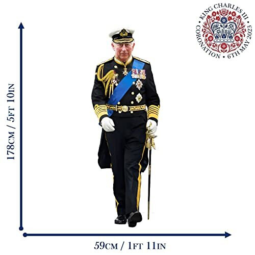 King Charles Cut Out Lifesize – King Charles Coronation Decoration ...