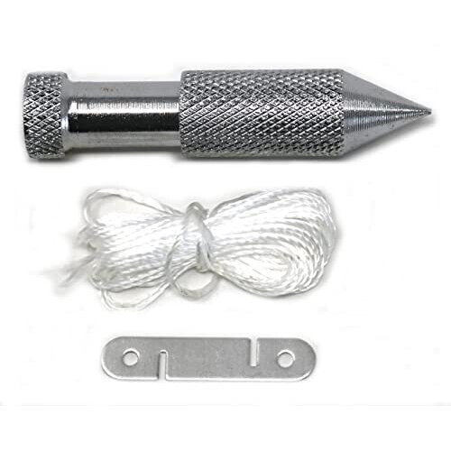 Plumb Bob and Line Set 126g with 4.5m Line Builder Measuring Surveying ...