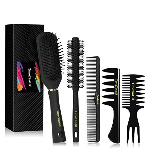 Styling Hair Comb and Brush Set for Men, Men's Hair Comb and Paddle ...