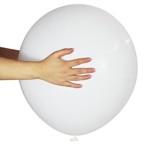 Large White Balloons 12 Pack 18 Inch Thick Latex Big Balloons White ...