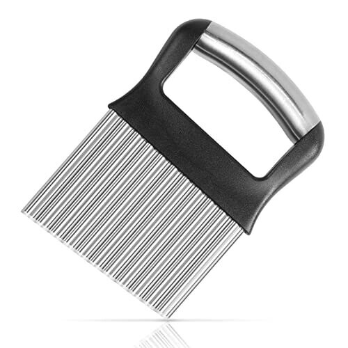 Potato Crinkle Cutter Potato Chipper Stainless Steel Wavy Blade Chips