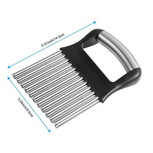 Potato Crinkle Cutter Potato Chipper Stainless Steel Wavy Blade Chips