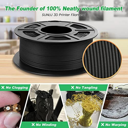 3D Printer Filament SUNLU Matte PLA, PLA Matte Surface, Shine-Free ...