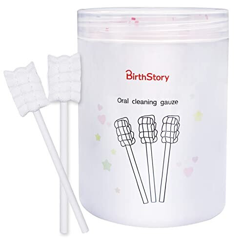 Baby Toothbrush, Uooker 30 Pcs Baby Oral Cleaner Disposable Soft Gauze ...