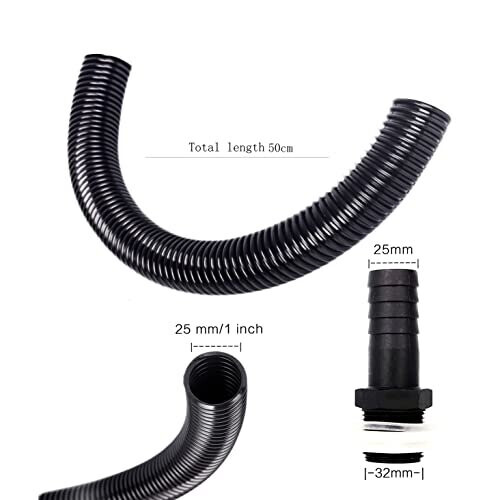 Water Butt Connector Pipe Link Kit for Downpipe,25mm Water Butt ...