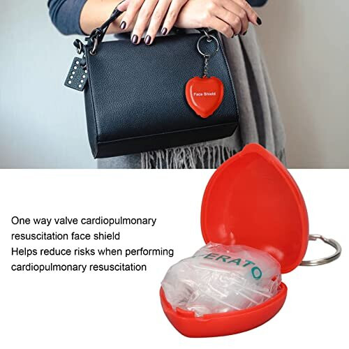 CPR Face Shield Mask, 6Pcs Cardiopulmonary Resuscitation Pocket Mask ...