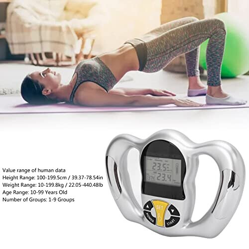 Handheld Body Fat Tester, Electronic Calorie BMI Measurement Device ...