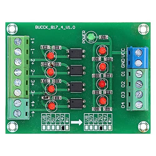Optocoupler Isolator Board, Optocoupler Isolation Board 24V to 5V PLC ...