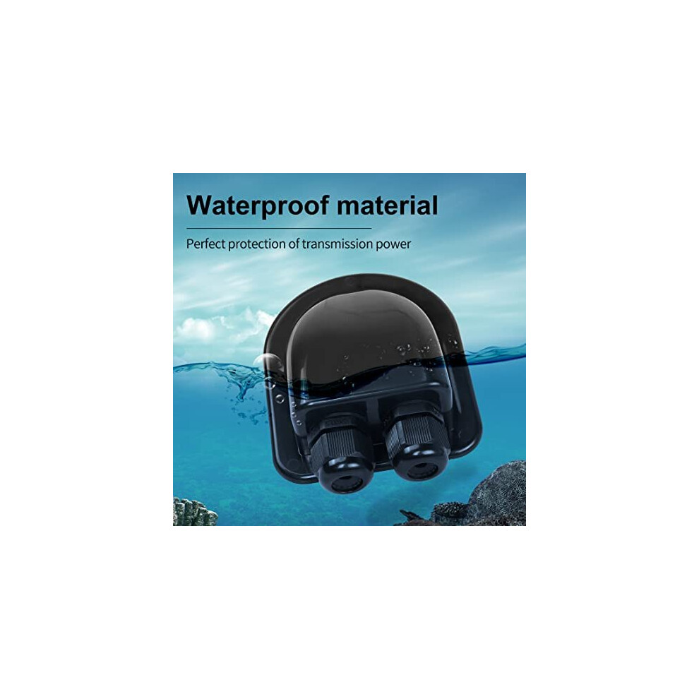 Solar Double Cable Entry Gland IP68 Waterproof ABS Dual Cable Entry ...