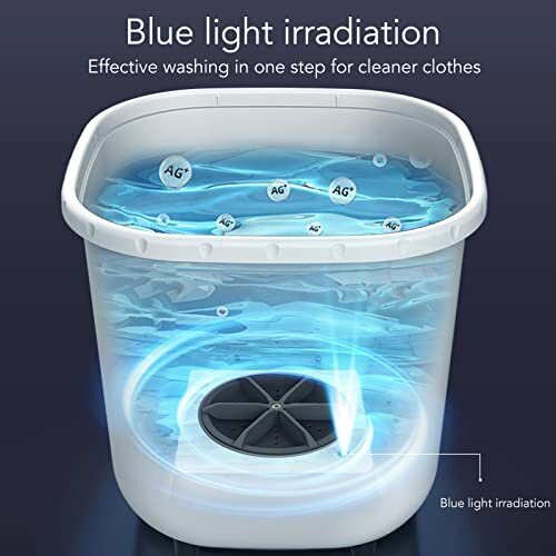 Mini Washing Machine, 6L Large Capacity, Portable USB Washing Machine ...