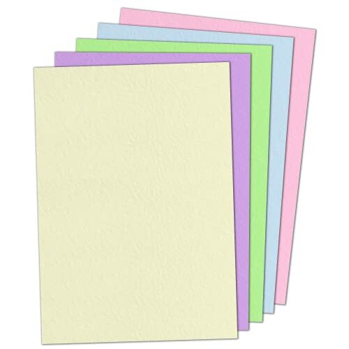 5 Colours, A4 120gsm Coloured Art Paper Card, 100 Sheets on OnBuy