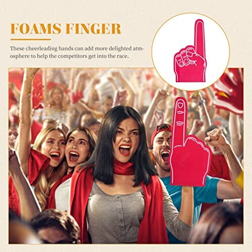 3PCS Foam Finger Cartoon Giant Cheering No. 1 Foam Finger for Sports ...
