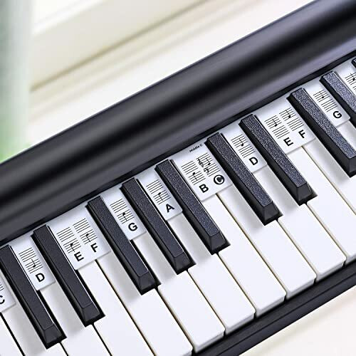 Piano Key Notes Guide for Beginners, [No Need Stick] Removable Piano ...