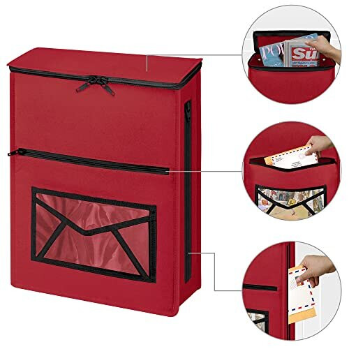 Letter Box Catcher, Red Felt Letterboxes Post Catcher for UPVC, Glass ...