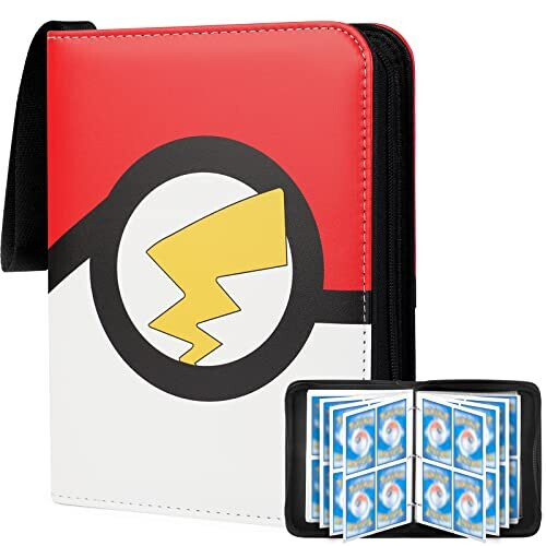 Card Binder for Pokemon Card, 4-Pocket Card Holder Book with 60 ...