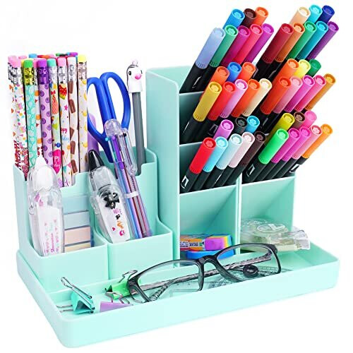 Desk Organiser Multi Functional Stationery Organizer Pen Holder Storage Box Desk Tidy Pen Holder Desktop Storage Organizer for School Home Office on OnBuy