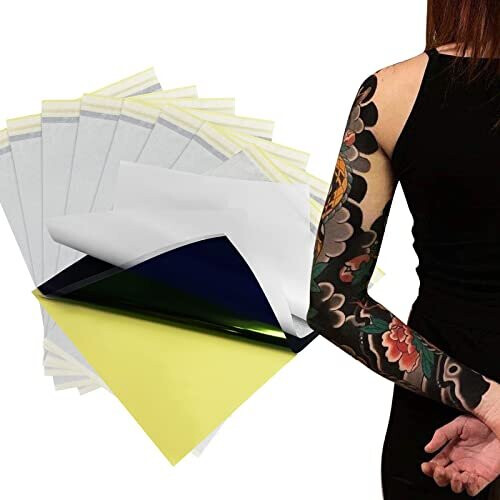 Tattoo Transfer Paper, 25 Sheets Tattoo Stencil Paper, DIY Tattoo ...