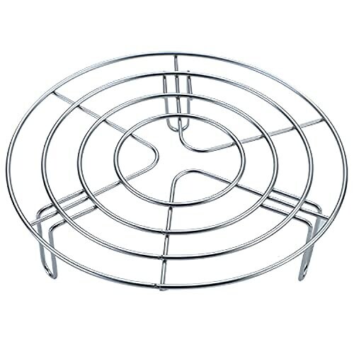 Round Air Fryer Rack, Esteopt Stainless Steel Round Steam Rack, Multi ...
