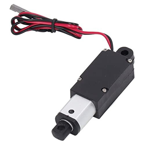 Mini Electric Linear Actuator 12V, 64N 15mm/s Small Linear Actuator with Mounting Brackets, IP54 ...