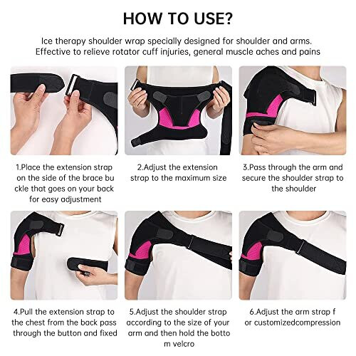 Shoulder Brace for Women, Adjustable Neoprene Shoulder Support ...