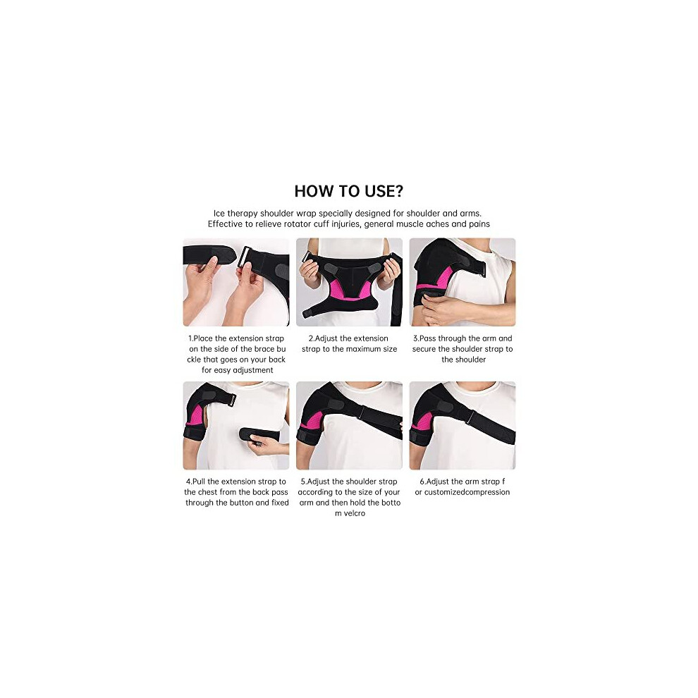 Shoulder Brace for Women, Adjustable Neoprene Shoulder Support ...