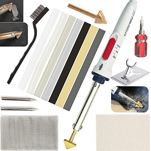 100W 2 in 1 Plastic Welding Kit&Soldering Iron Kit, 3-Speed Adjustment ...