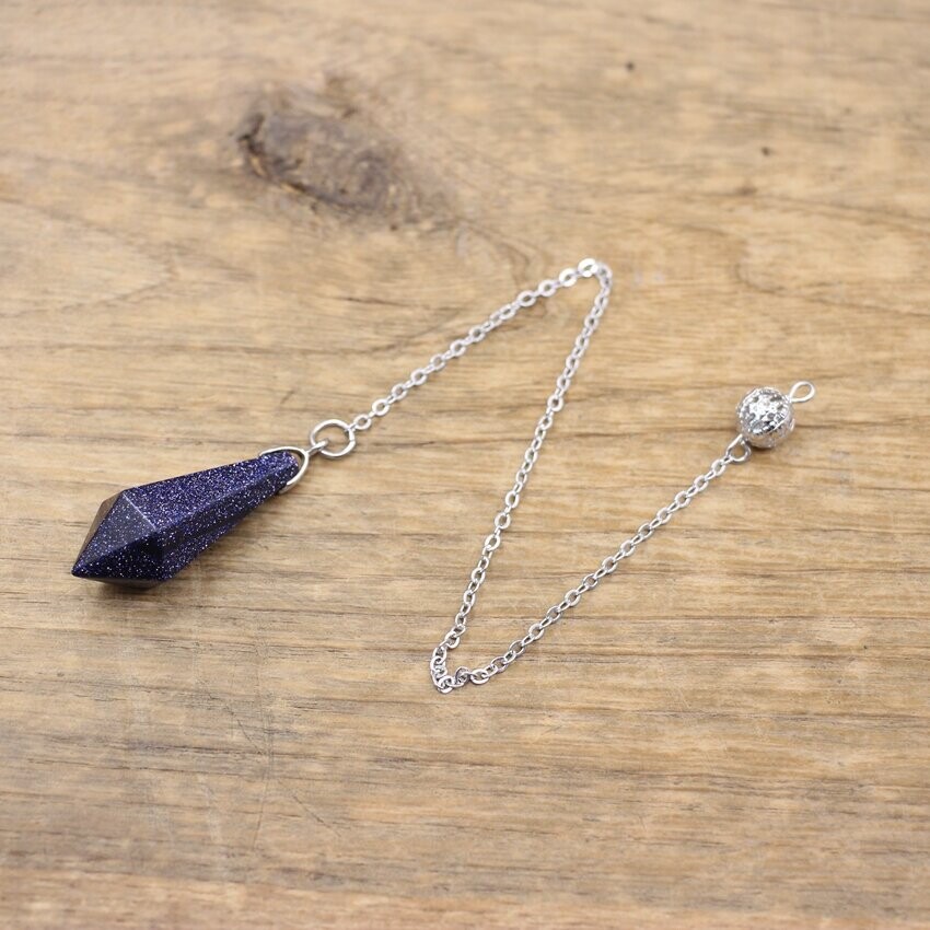 Natural Stone Reiki Pendulum for Dowsing Faceted Quartz Meditation ...