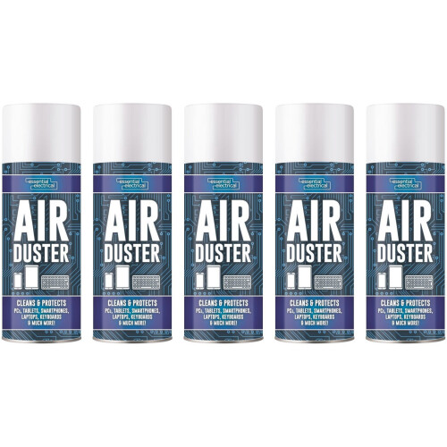 5 x 400ML Air Duster Spray Can Clean Protects Laptop & Keybords on OnBuy