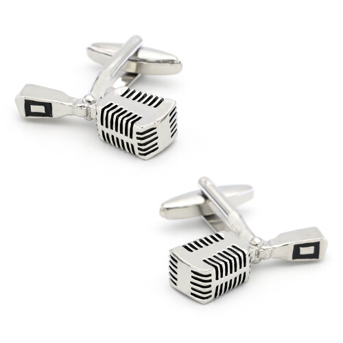 Men's Microphone Cuff Links Copper Material on OnBuy
