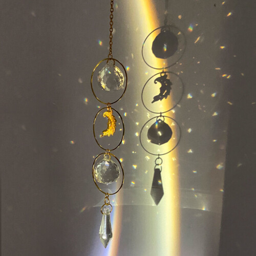 Cage Sun Catcher Crystal Rainbow Maker Window Home Boho Room Wall Car ...